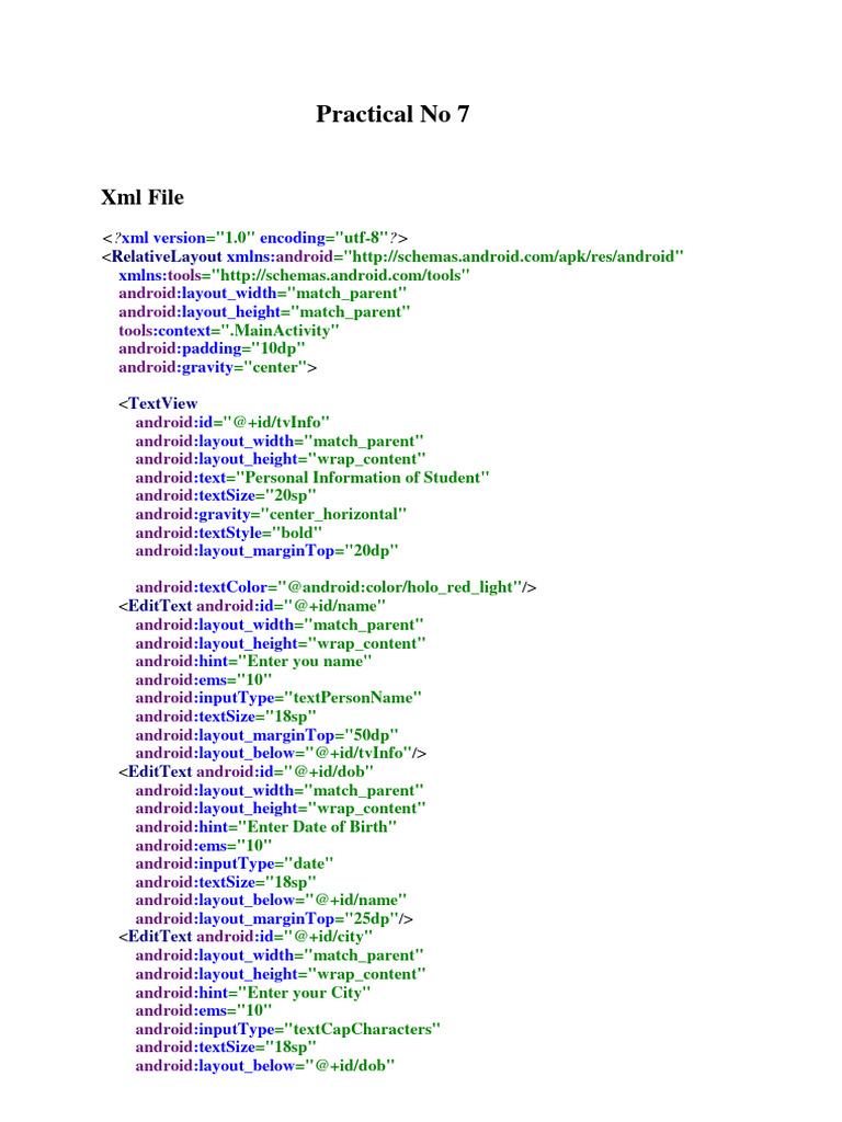 Practical No 7 | PDF | Teaching Methods & Materials | Computers