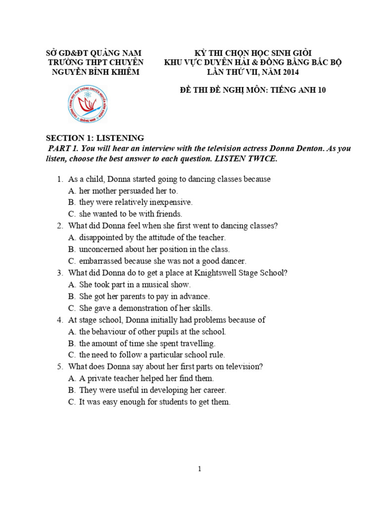 Duyen Hai 10 Lan VII de Xuat 2 | PDF