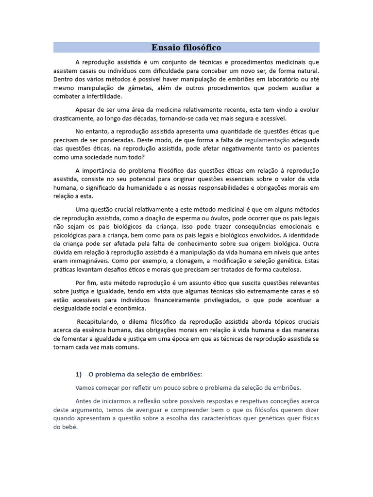 Ensaio Filosofico Completo | PDF