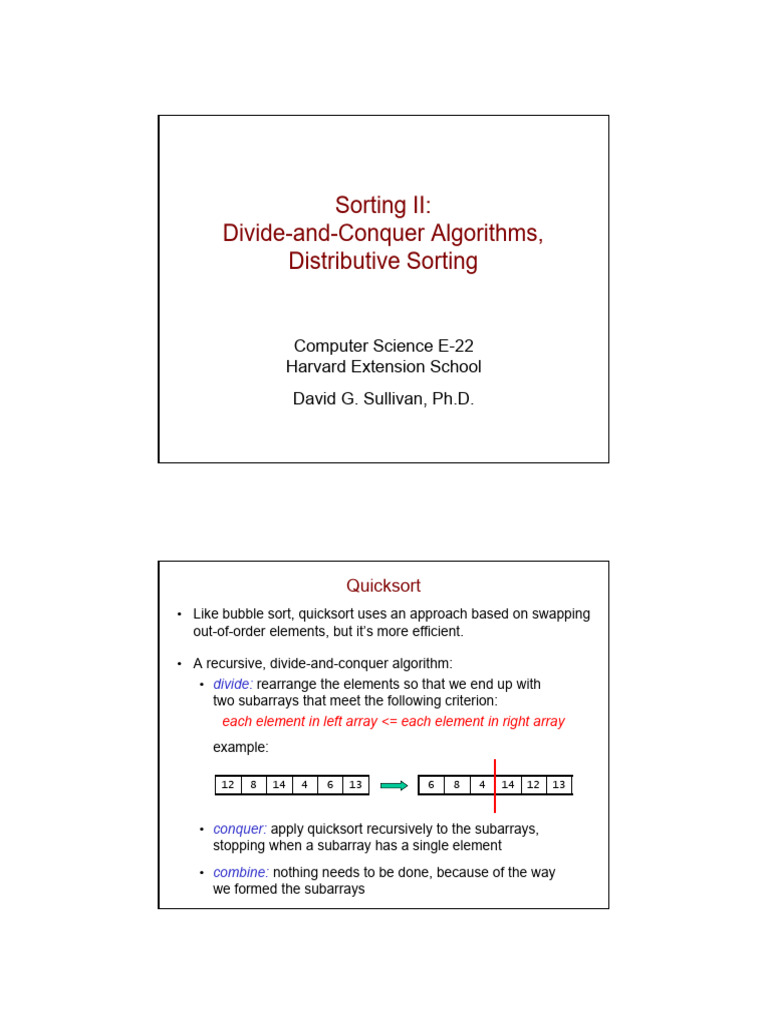 03b Sorting2 | PDF
