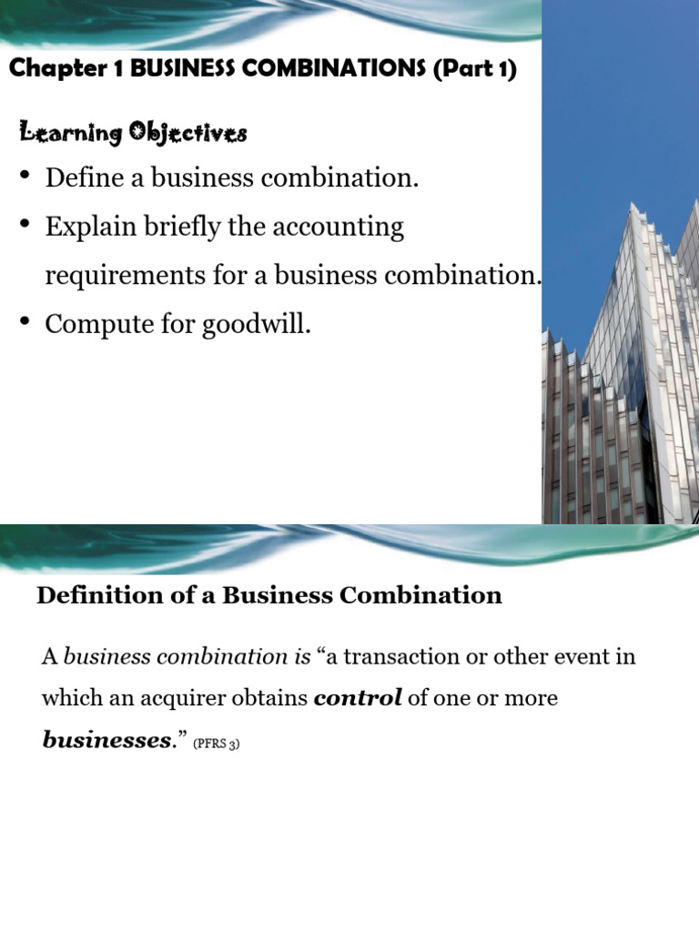 Understanding Business Combinations Basics | PDF | Goodwill (Accounting ...