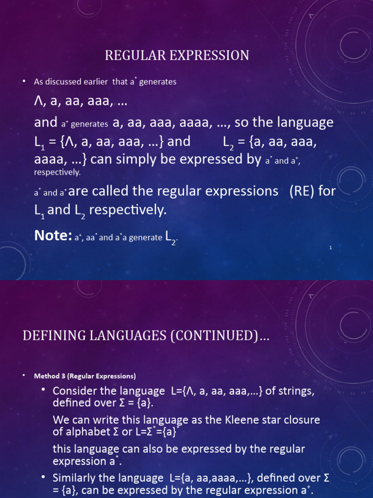 Regular Expression. | PDF