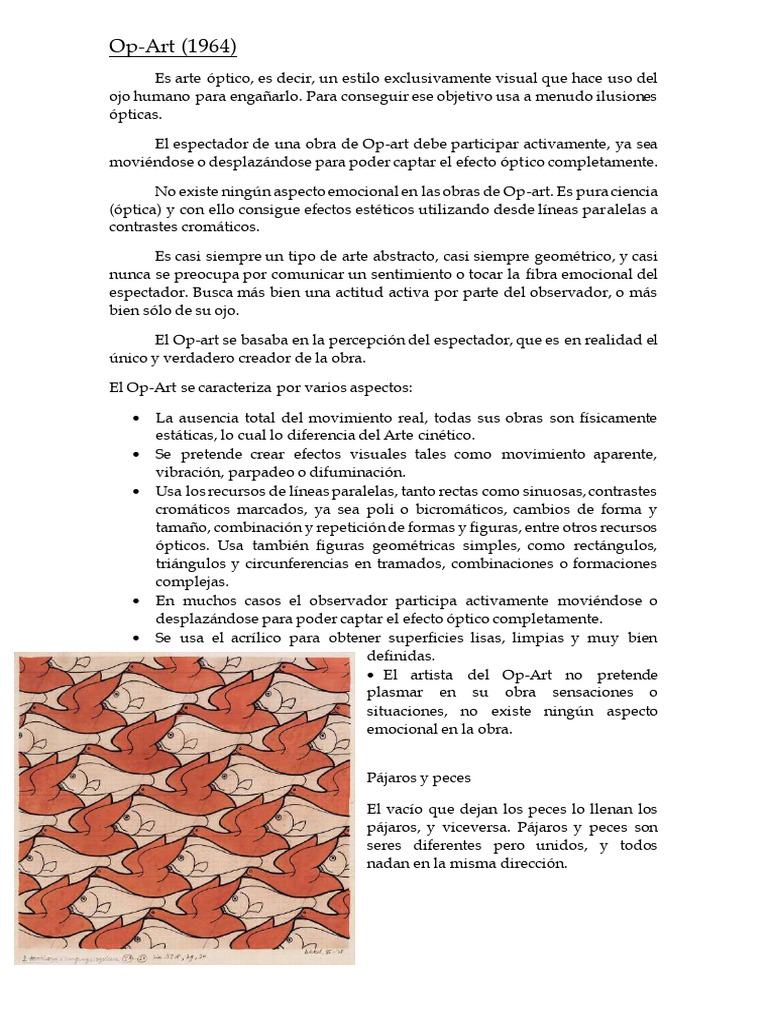 OP ART Ilusiones Ópticas | PDF