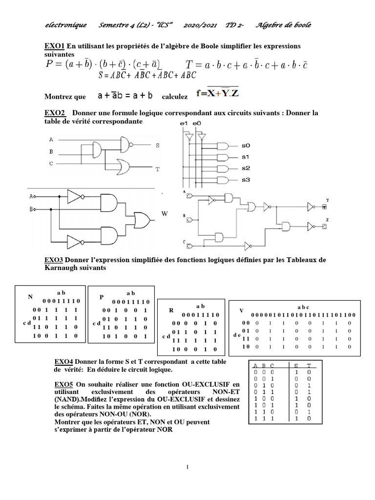 TD2 Logique LCS 2023 2024 | PDF