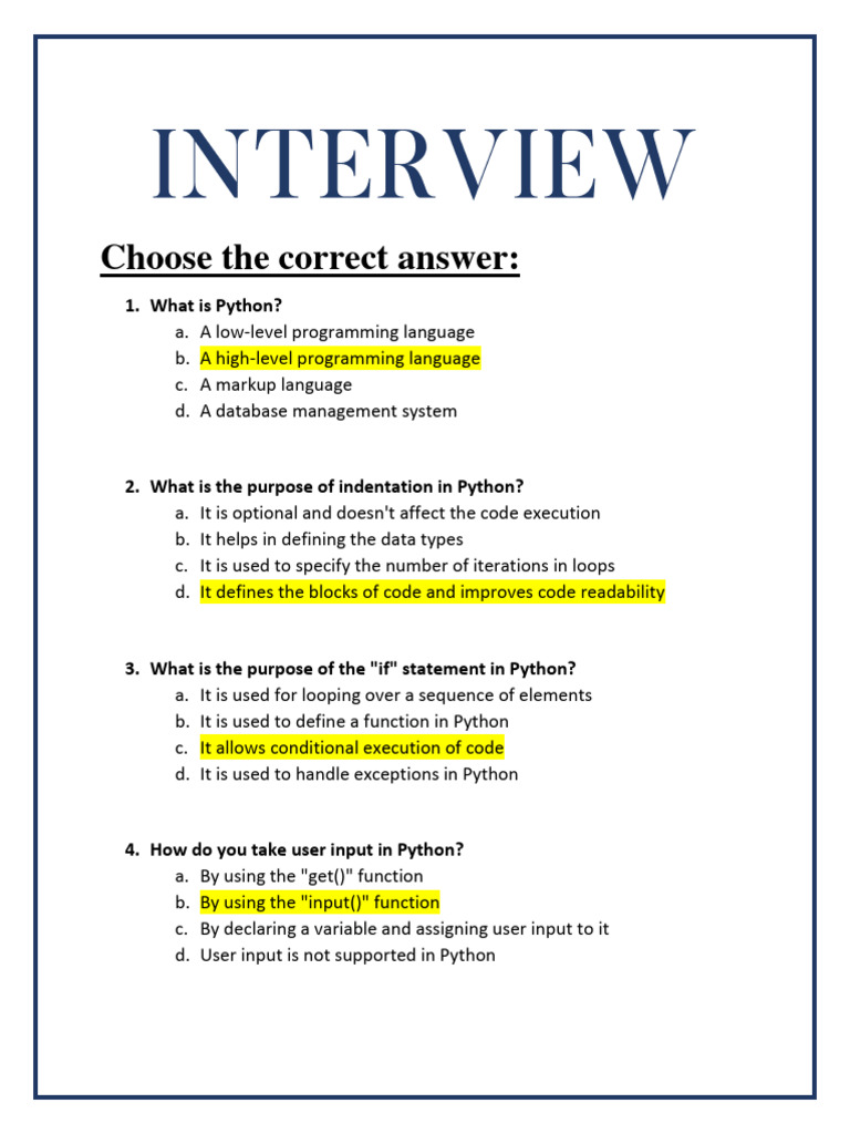 Data Analysis Interview Questions | PDF | Control Flow | Python (Programming Language)