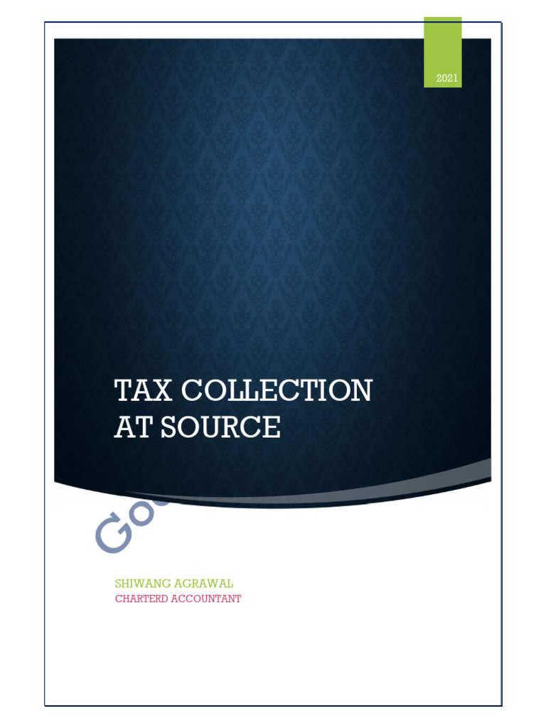 Tax Collection at Source Overview | PDF | E Commerce | Taxes