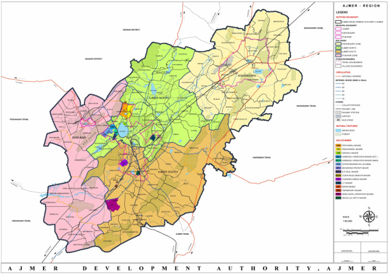 Ajmer Development Map Urban - Rajasthan.gov - in 329 | PDF