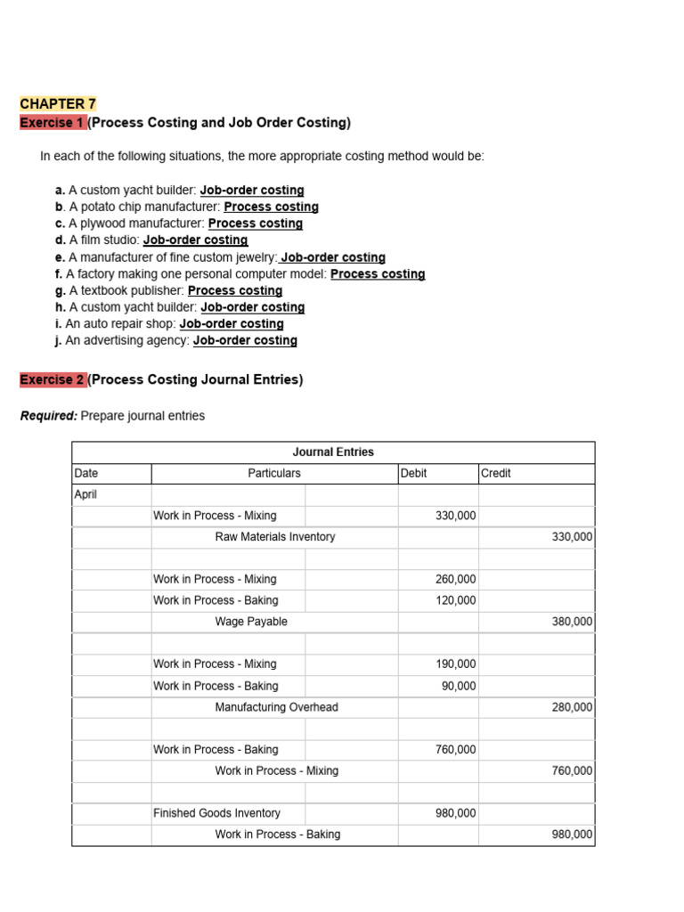Cost Acctg-Ch7&9 | PDF