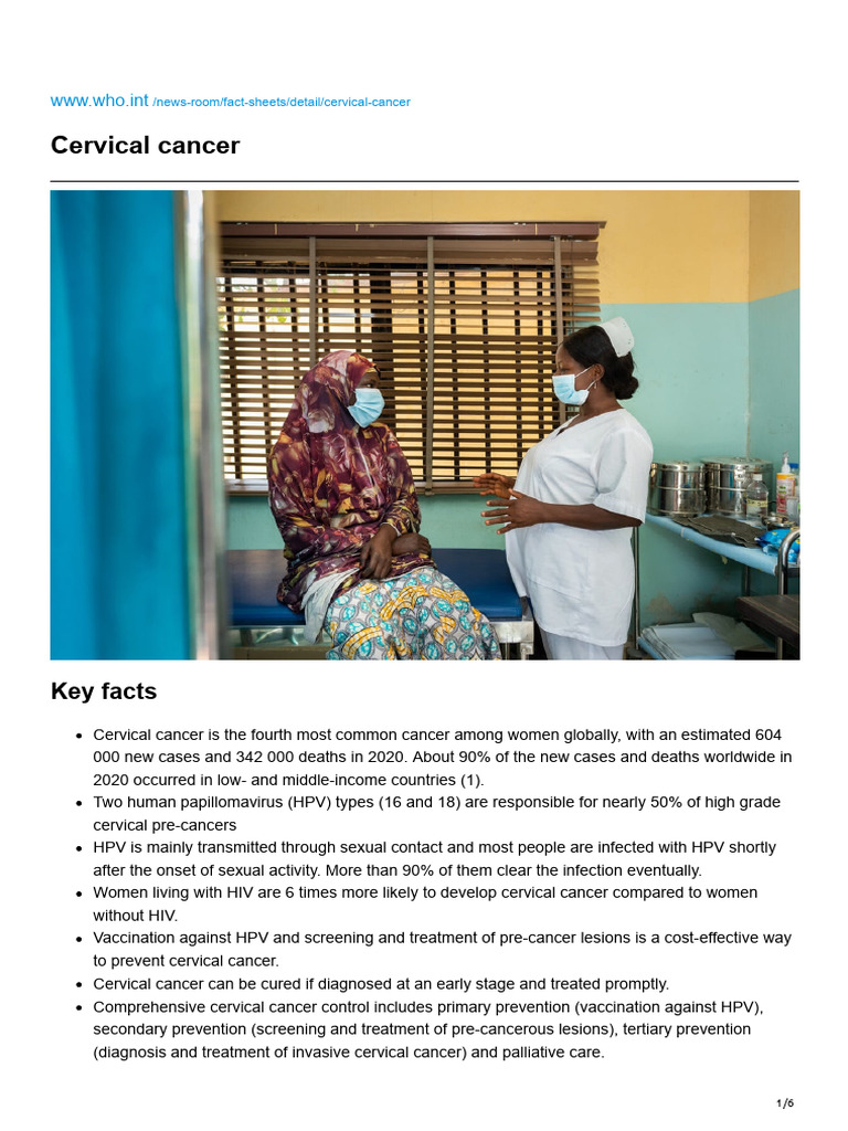 Cervical Cancer | PDF | Cervical Cancer | Cancer