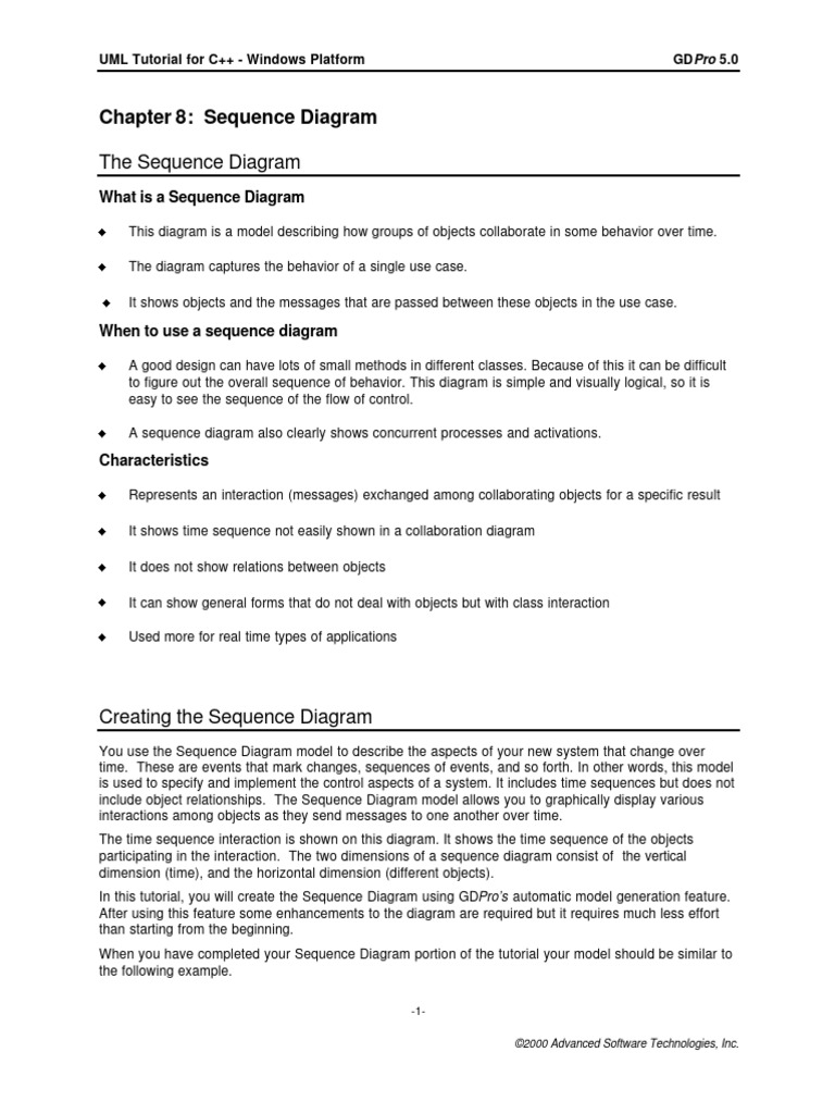 Chapter8-Sequence Diagram | PDF