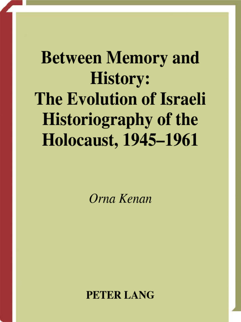 The Evolution of Israeli Historiography | PDF | Zionism | Antisemitism