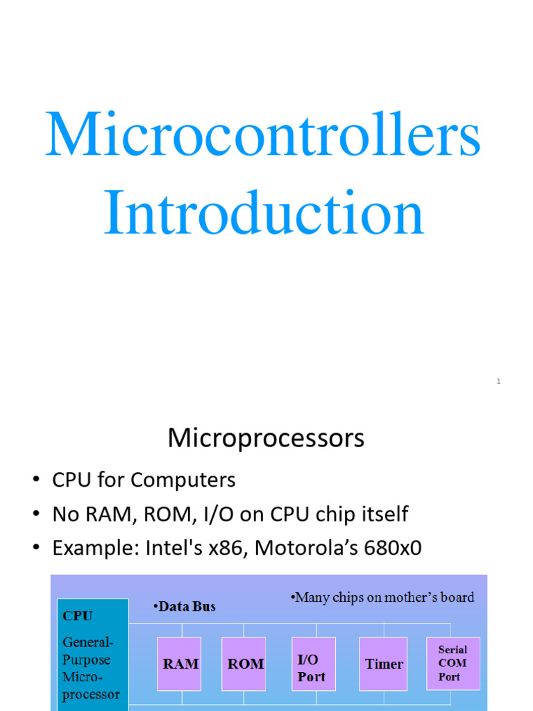 UNIT IV Microcontrollers 8051 | PDF