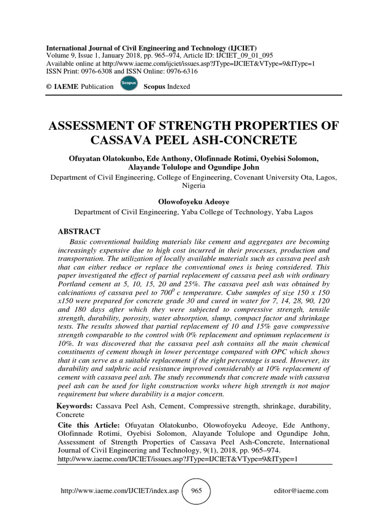 Assessment of Strength Properties of Cas | PDF