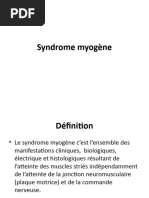 Comprendre le syndrome myogène | PDF | Contraction du muscle | Muscle