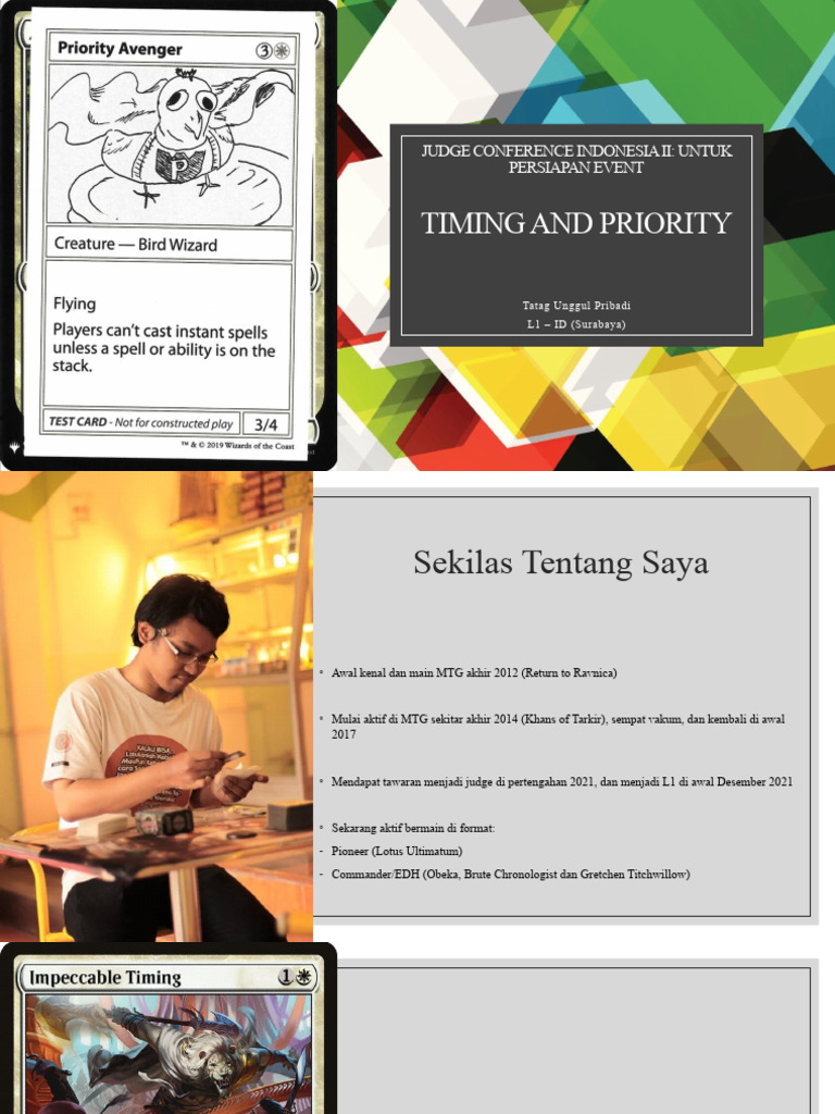 ID Conf - Timing and Priority | PDF | Wizards Of The Coast Games | Card ...