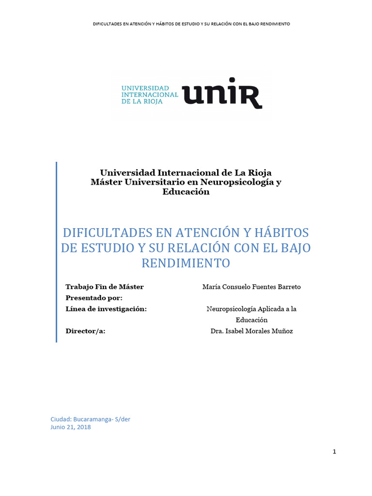 Maria Consuelo Fuentes Barreto TFM | PDF