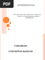 Descripción Epidemiológica. Variables Epidemiológicas. Definición ...