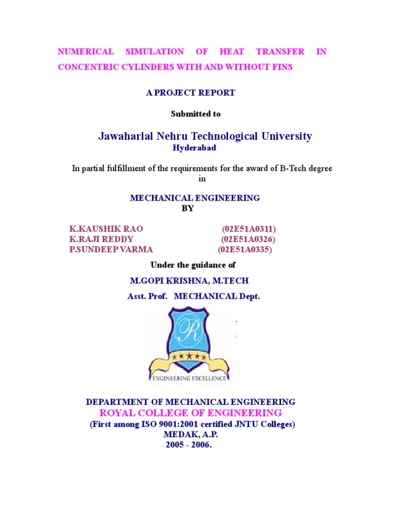Project Report | PDF | Fluid Dynamics | Computational Fluid Dynamics