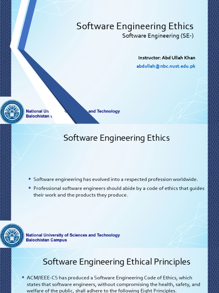 Software Engineering Ethics Guide | PDF | Software Engineering | Engineering