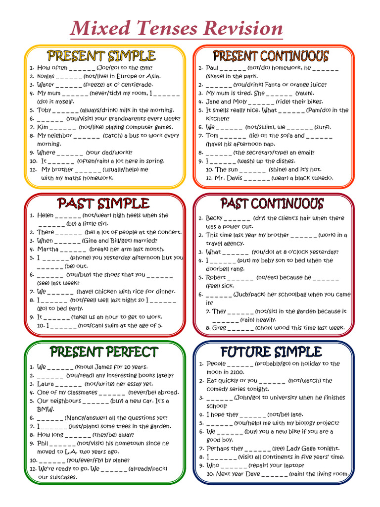 Mixed Tenses | PDF