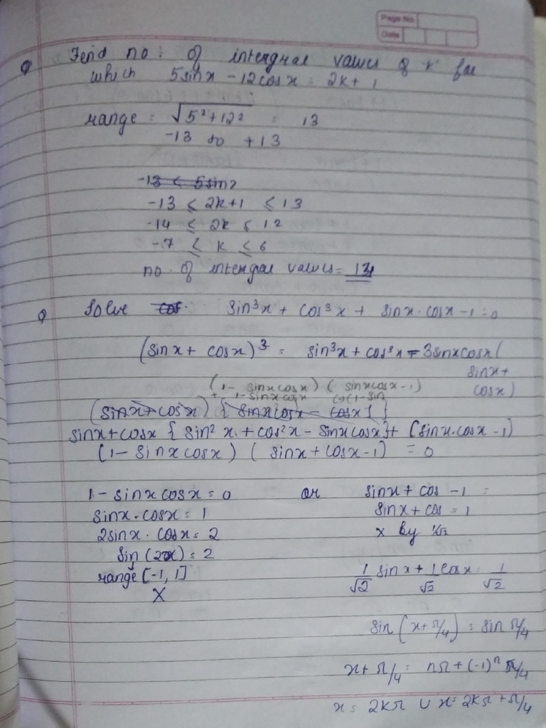 Maths Notes | PDF