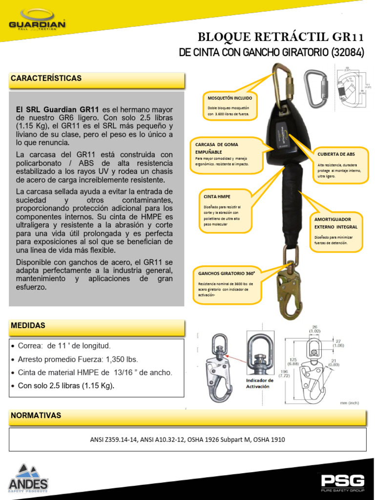 Guardian SRL GR11 32084 - Ficha Técnica | PDF