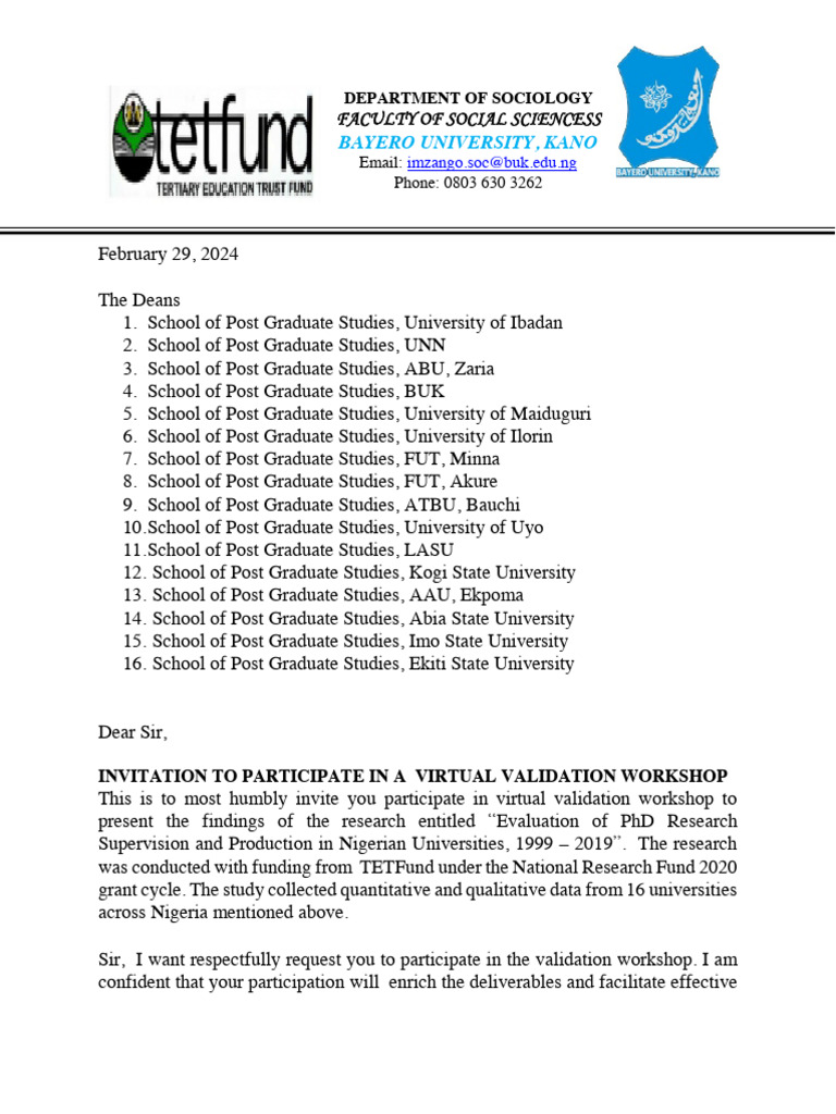 Invitation Virtual SPS | PDF