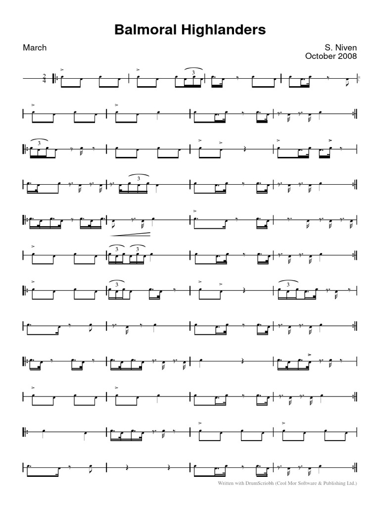 Balmoral Highlanders Tenor | PDF