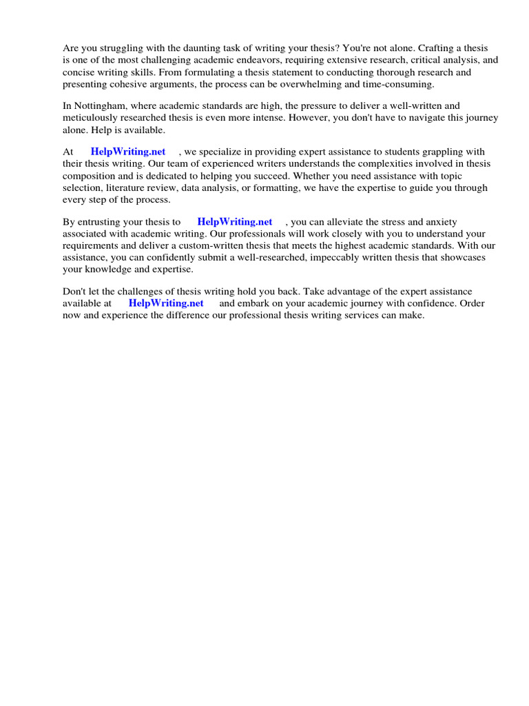 Binding Thesis Nottingham | PDF