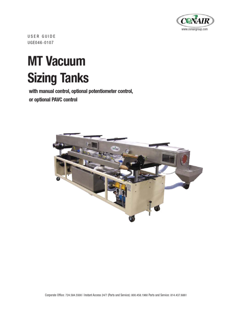 UGE046 0107 MT Vacuum Sizing Tanks | PDF