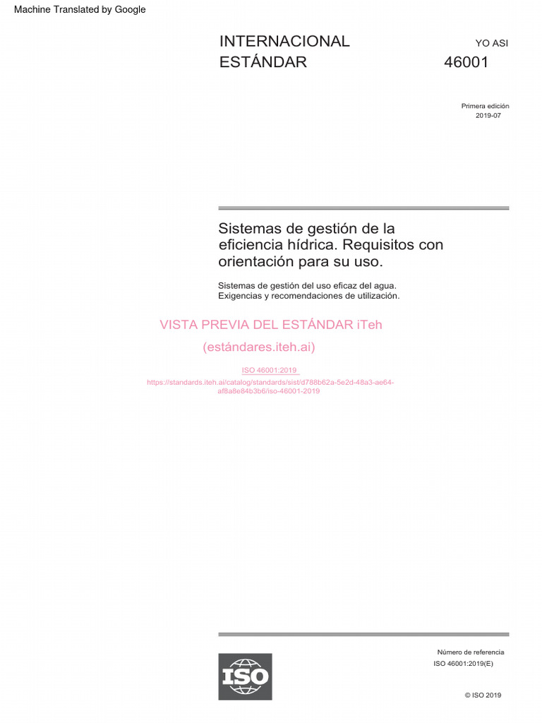 ISO-46001-2019 (1) (Español) | PDF | Tecnología
