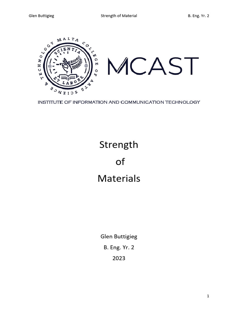 Strenght of Materials | PDF | Deformation (Engineering) | Physical Sciences