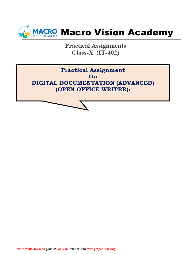 IT Practical Assignments Class-X 2022-23 - 2 | PDF
