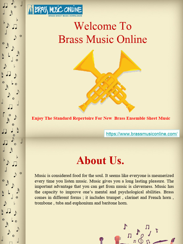 Brass Quintet Sheet Music Online | PDF | Brass Instruments | Trumpet