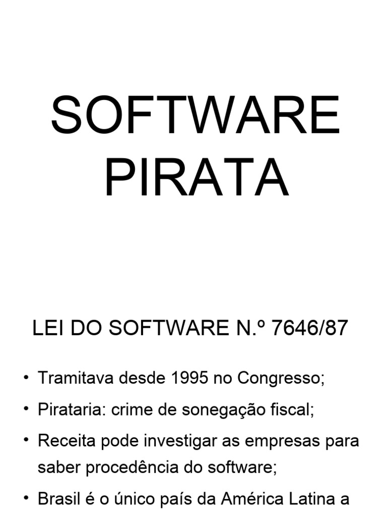Software Pirata | PDF