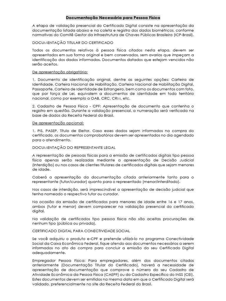 Cadastro de Pessoa Fisica | PDF Cadastro de Pessoa Fisica | PDF