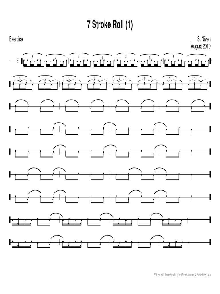 7 Stroke Roll Exercise Guide | PDF