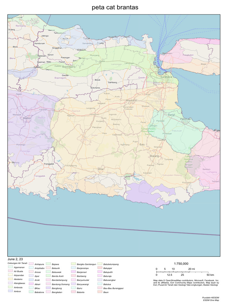 Peta Cat Brantas | PDF