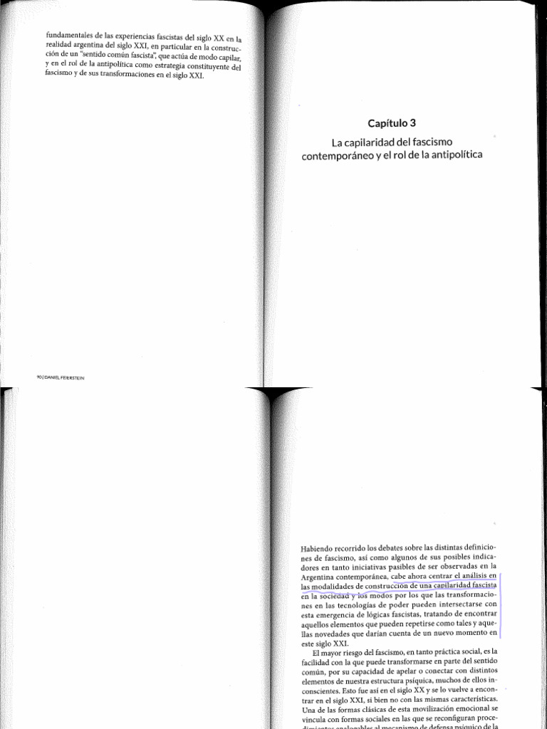 Feierstein, D. - El Enano Fascista - Cap. 3 | PDF