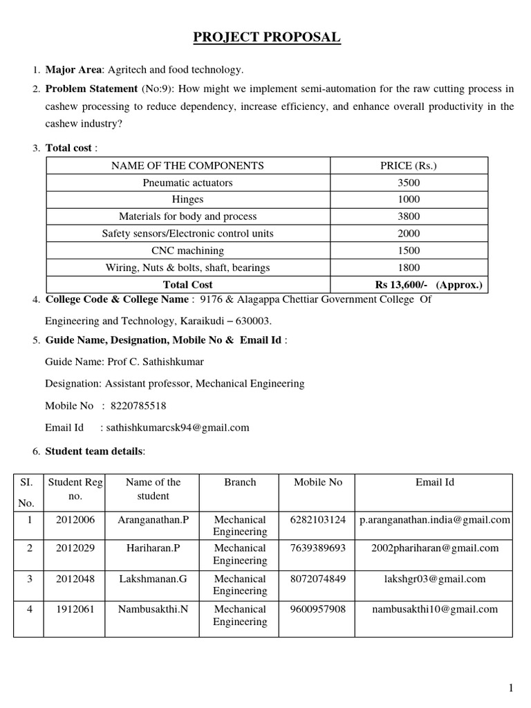 Niral Project Proposal | PDF | Business | Computers