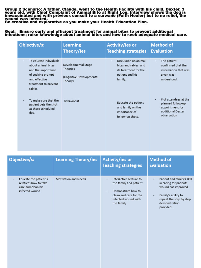 Health Education Plan | PDF