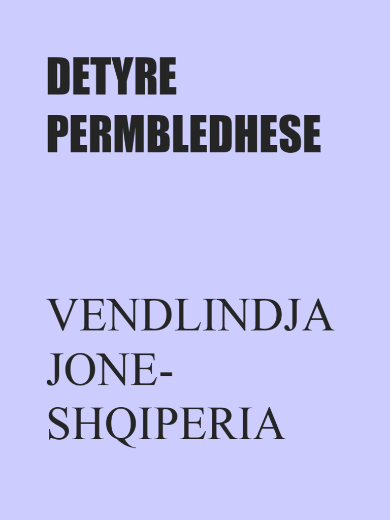 Detyre Permbledhese | PDF