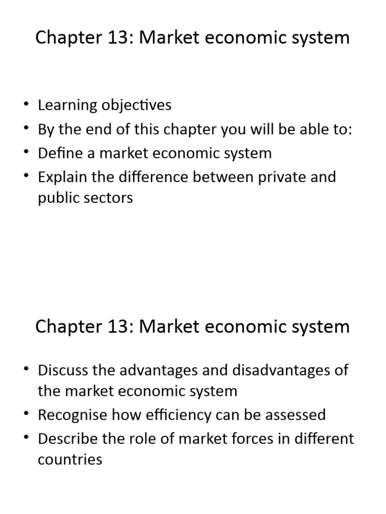 Ch13 - Market Economic System Presentation | PDF