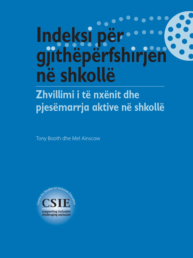Indeksi per gjithperfshirjen ne shkolle | PDF