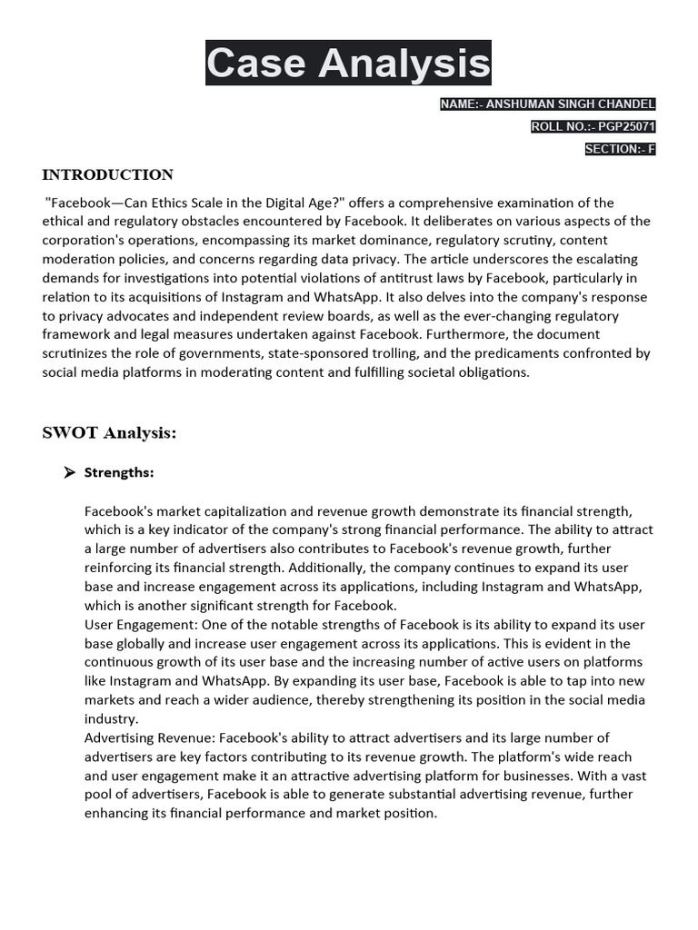 SWOT Analysi Me | PDF