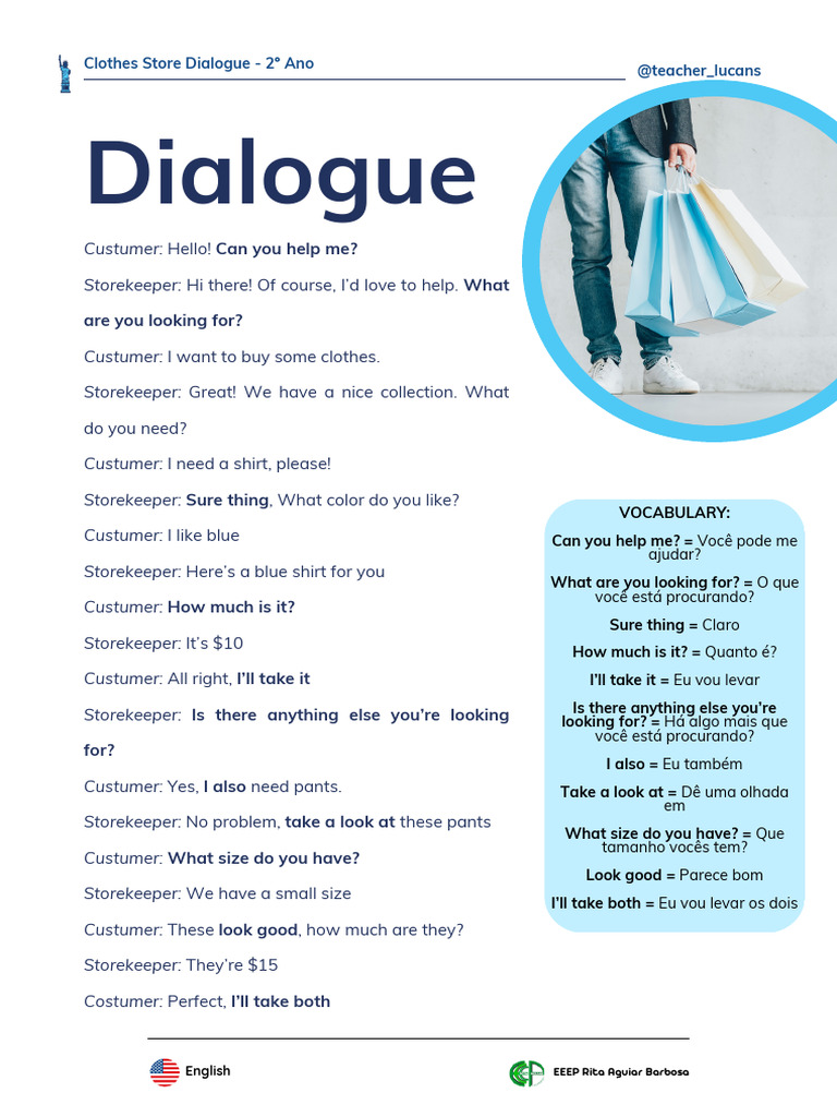 Shopping Dialogues for Beginners | PDF