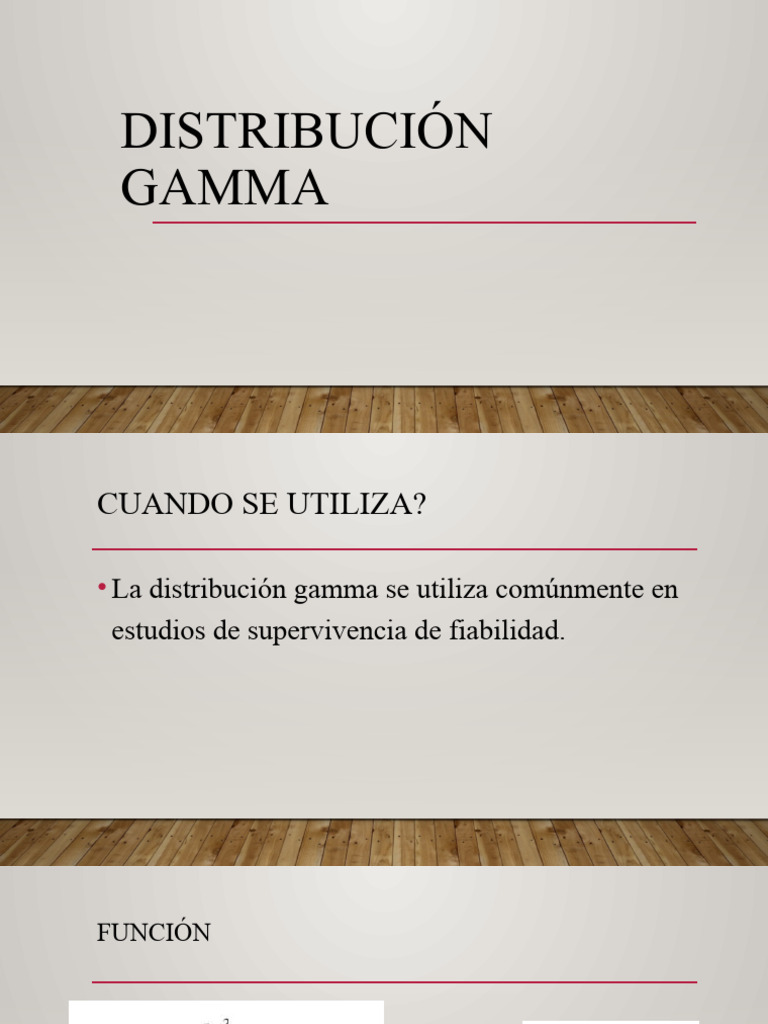 Distribución Gamma en Fiabilidad | PDF
