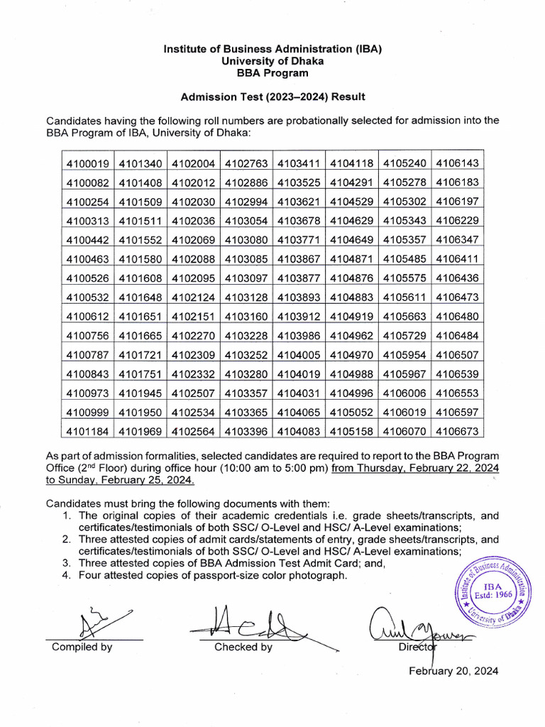 BBA Final Result - 2024 | PDF | Secondary Education | Educational ...