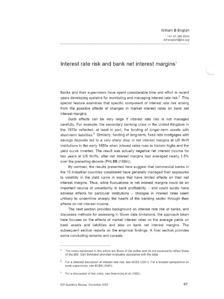 Interest Rate Risk | PDF