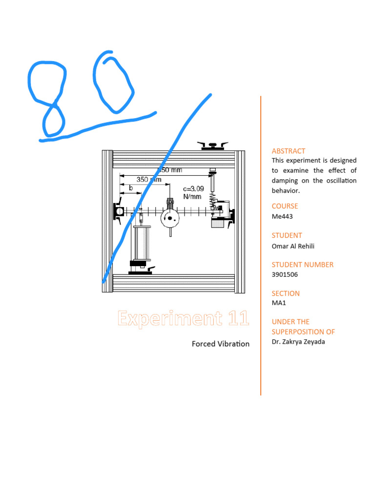 Experiment 11 | PDF | Damping | Mechanics